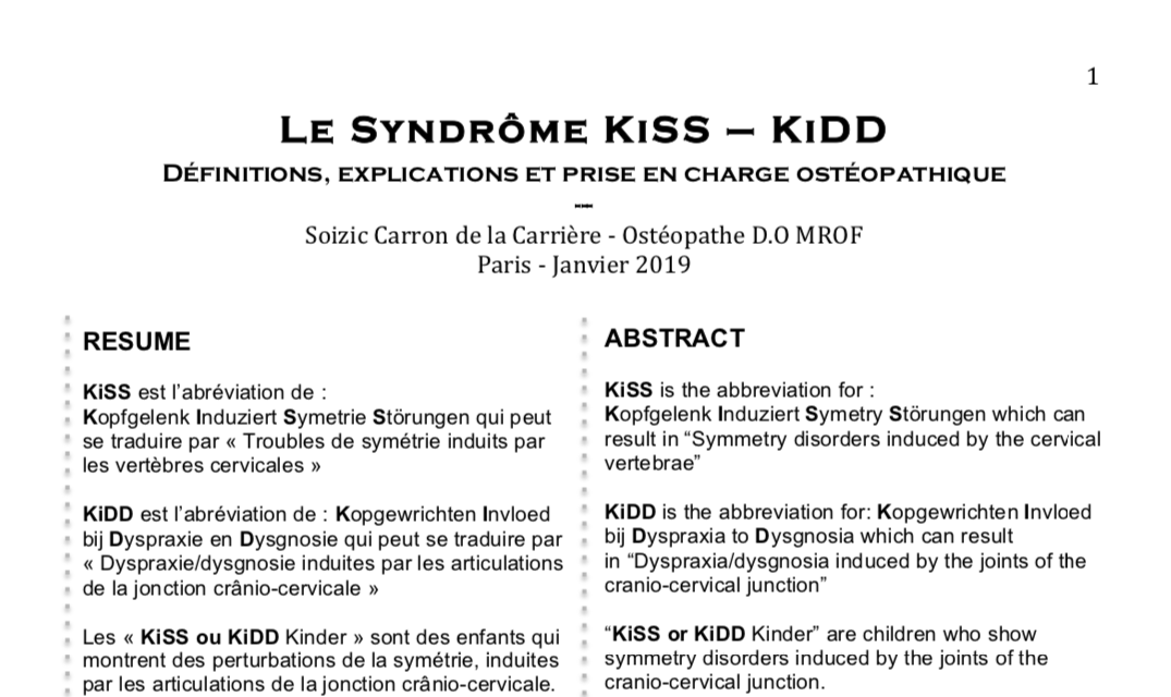 Le Syndrôme KiSS – KiDD Définitions, explications et prise en charge ...